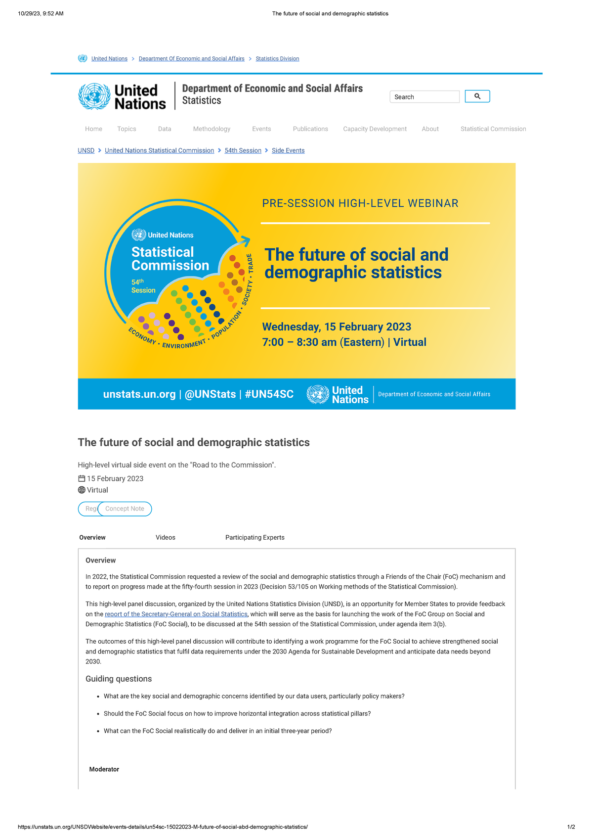 The future of social and demographic statistics - - Studocu