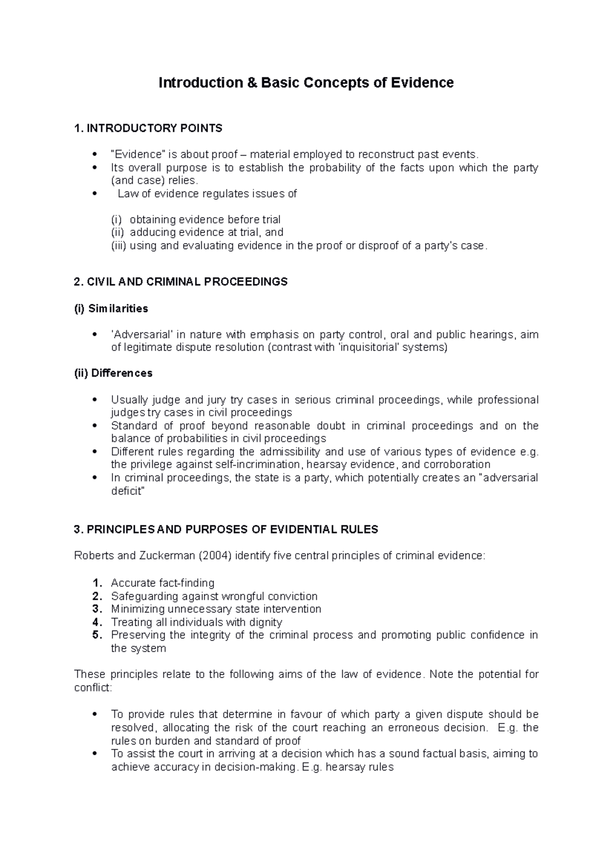 Basic Concepts Handout - LAW6037 - QUB - Studocu
