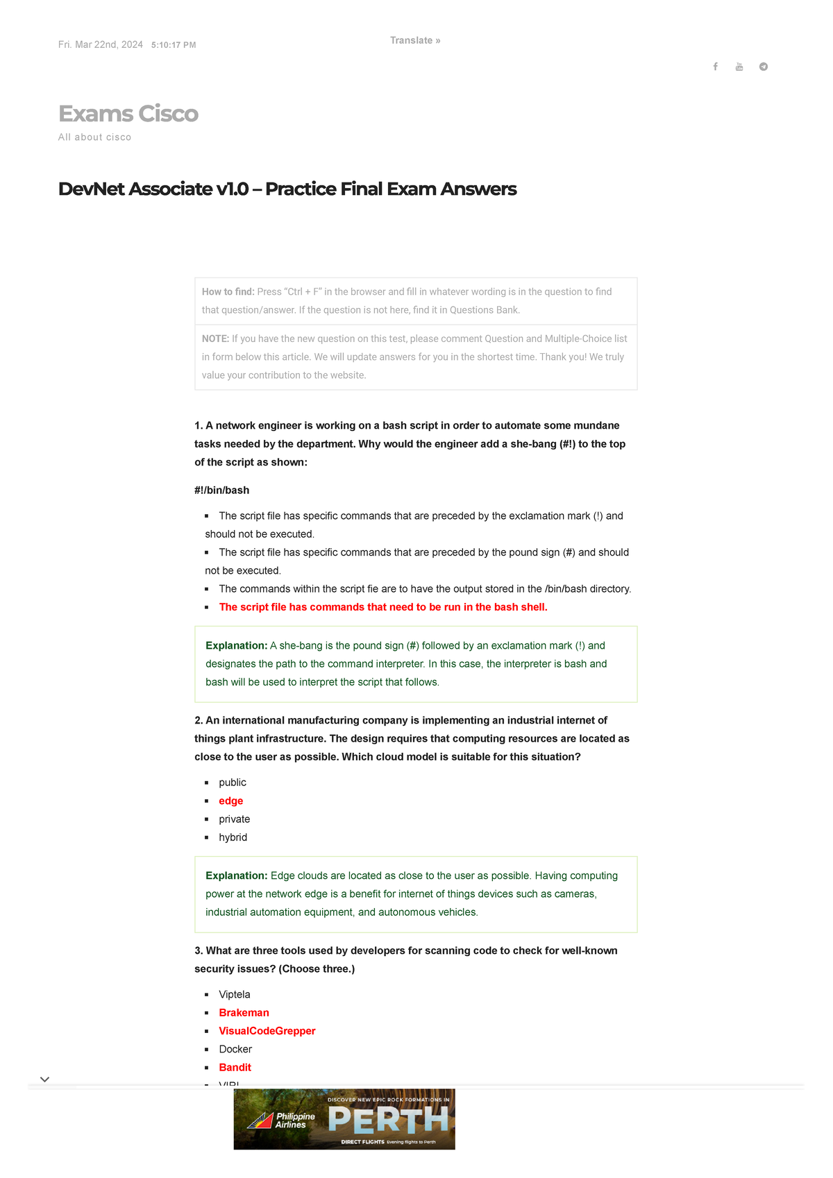 Dev Net Associate v1.0 – Practice Final Exam Answers - Exams Cisco ...