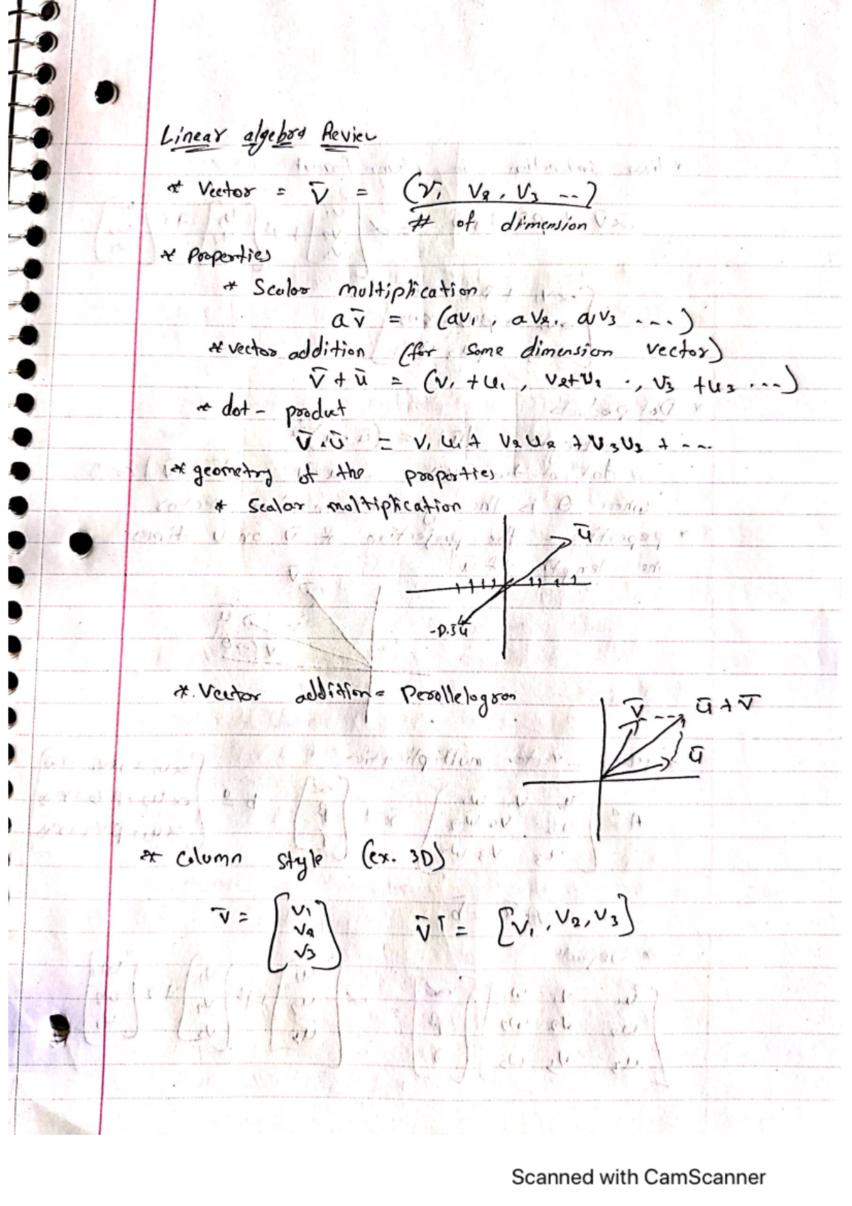 Linear algebra part 1 review - 3907 - Studocu