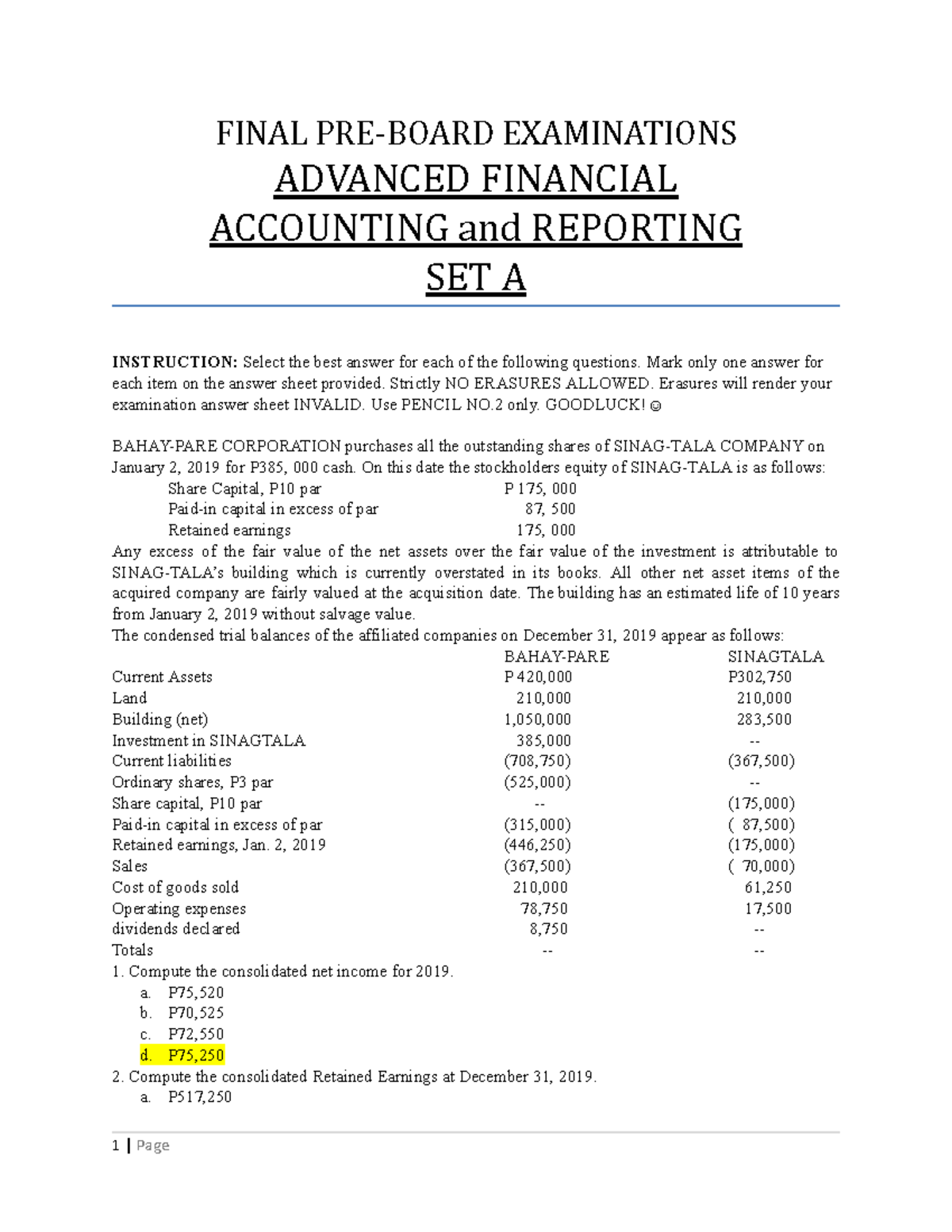 Advanced Financial Accounting and Reporting-Set A.docx - Google Docs ...