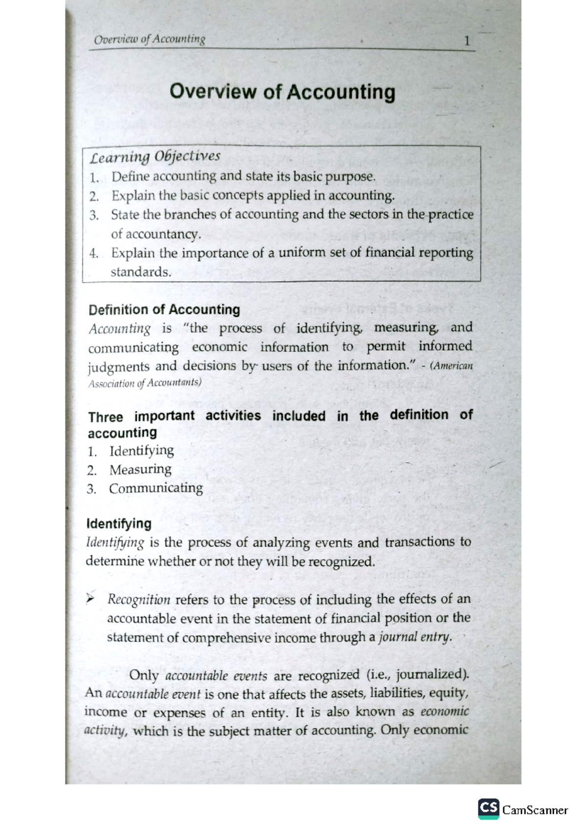 Overview-OF- Accouting - Accountancy - Studocu