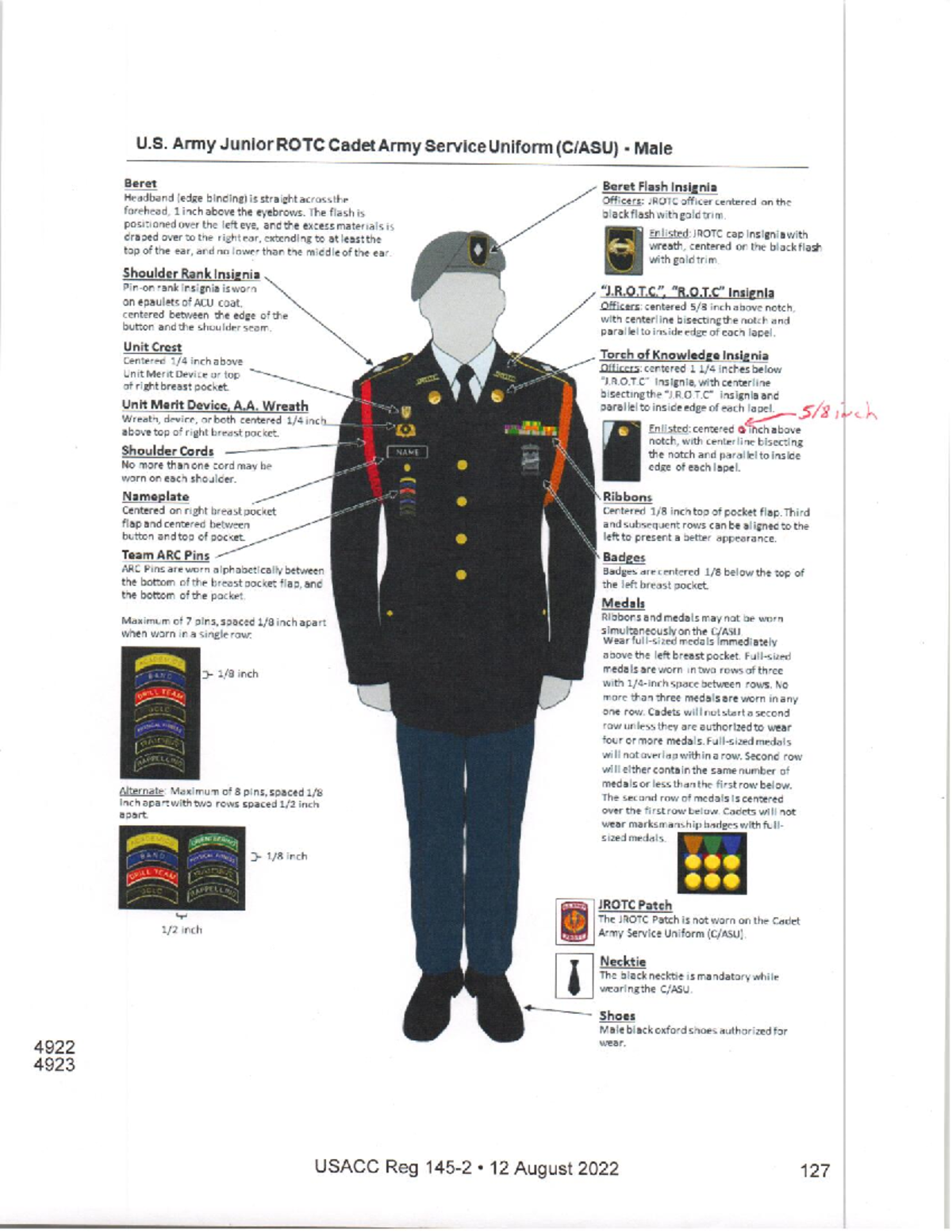 Setting Up Your Uniform - U. Army Junior ROTC Cadet Army Service ...