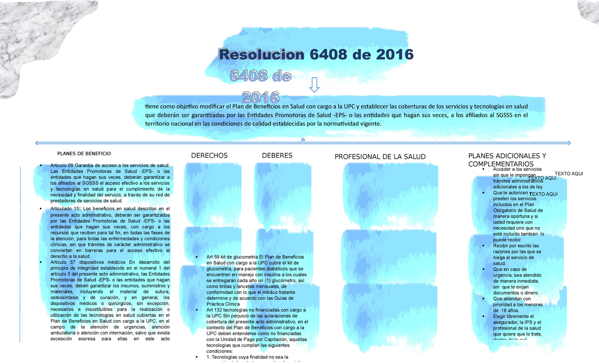 MAPA Conceptual Resolucion 6408 - H Articulo 09 Garantía de acceso a ...