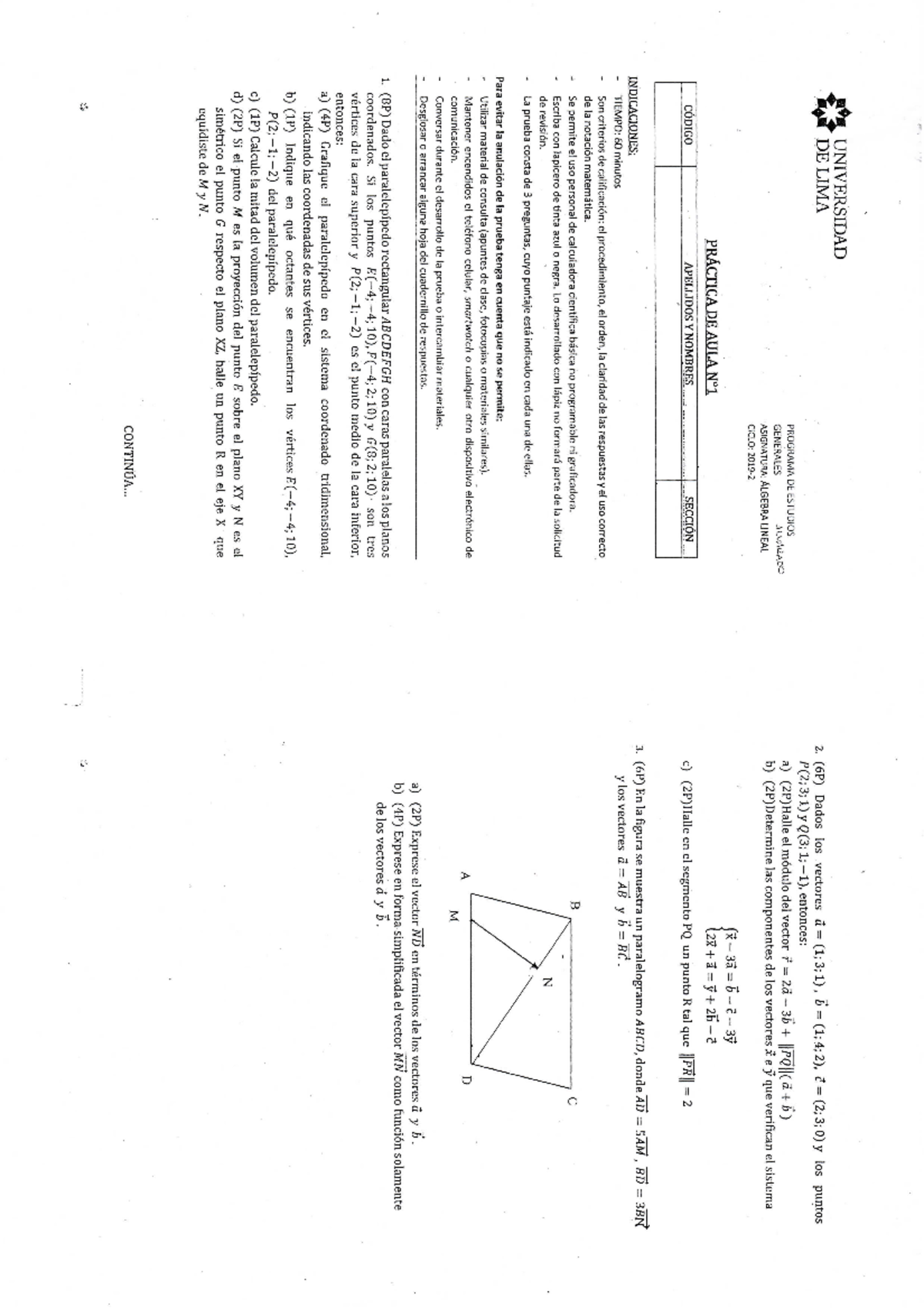 1 PC AL (2) 2 - Algebra Lineal - S Lezal PRAT AUD L a C D S c6DIGO ...