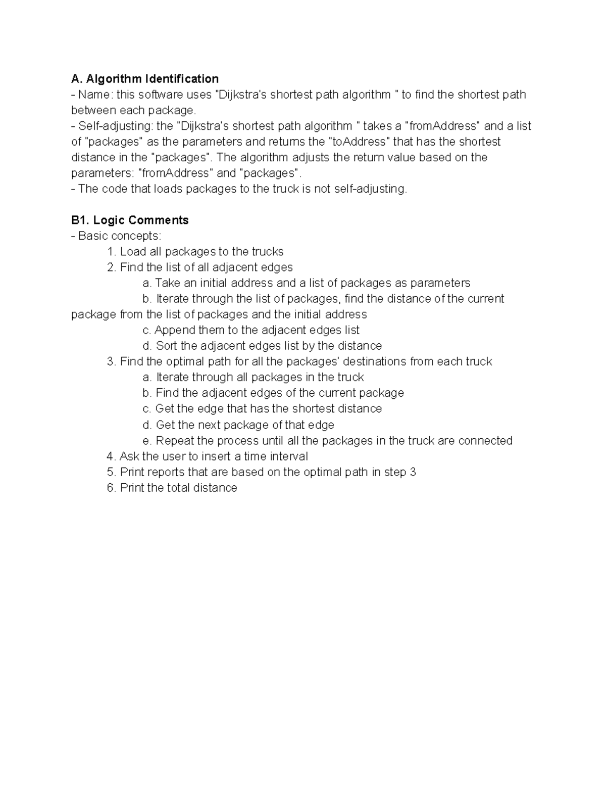 Leehua 03f3 C950 documentation - A. Algorithm Identification Name: this ...