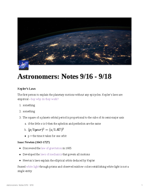 Study guide -ASTR 111 with asnwer key - The way scientists know that a ...