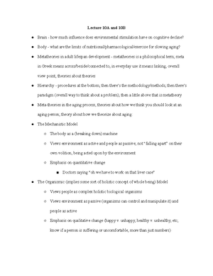 PSY 220 - Week 1 (Ch. 1) Notes - Professor Thompson PSY 220 25 January ...