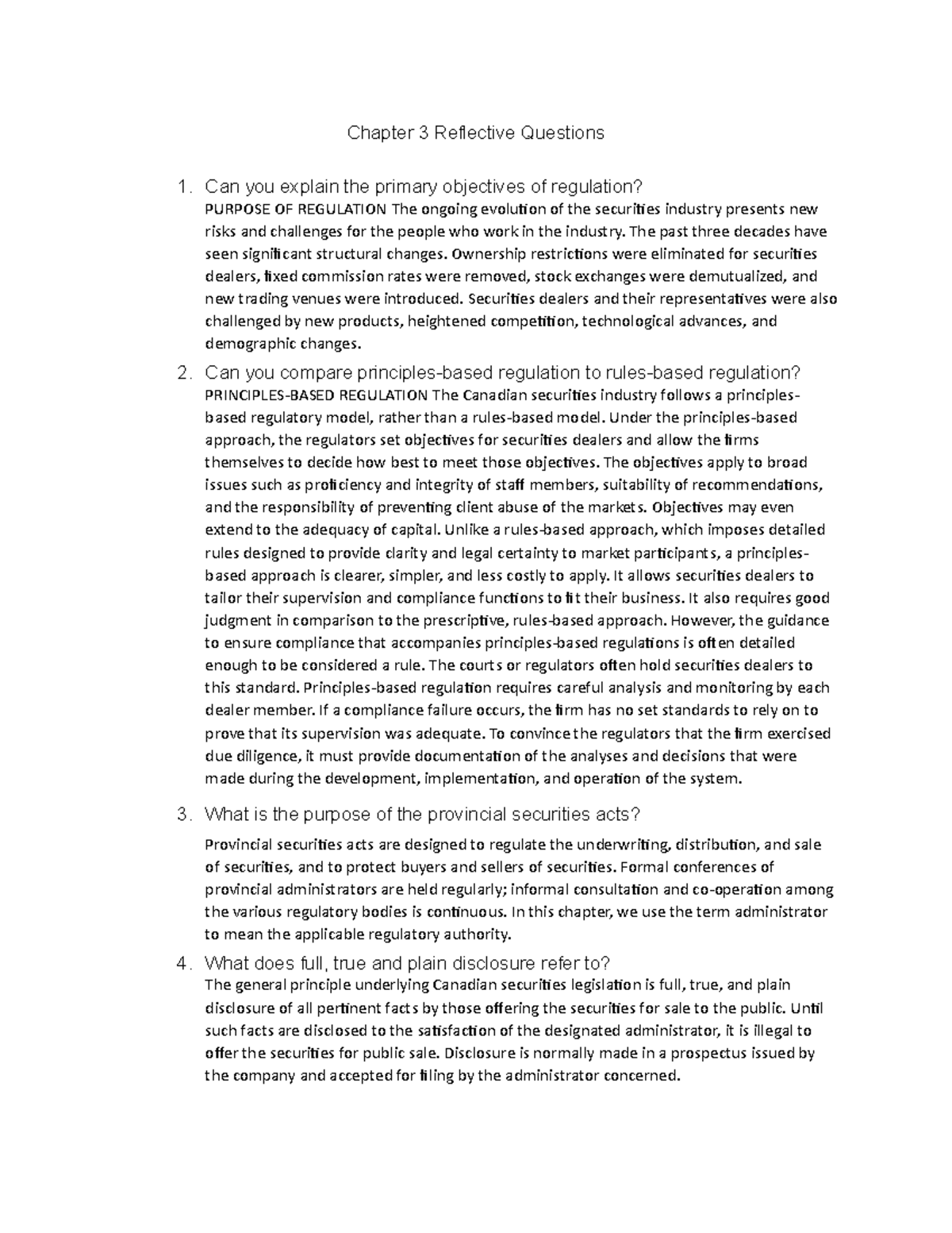 Chapter 3 Reflective CSC volume 1 quiz - Chapter 3 Reflective Questions ...