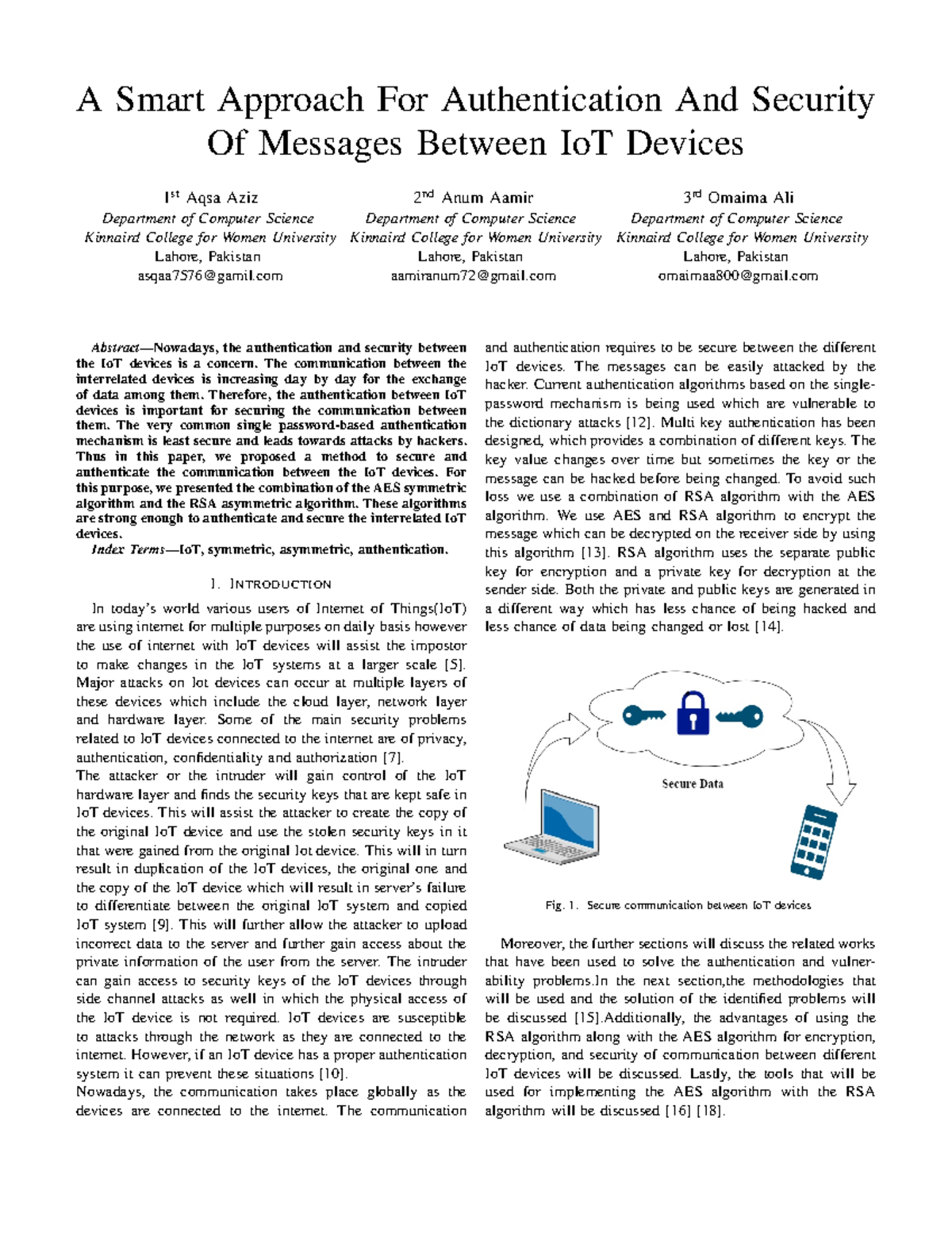 Omaima's Final paper - hgjkjj - A Smart Approach For Authentication And ...