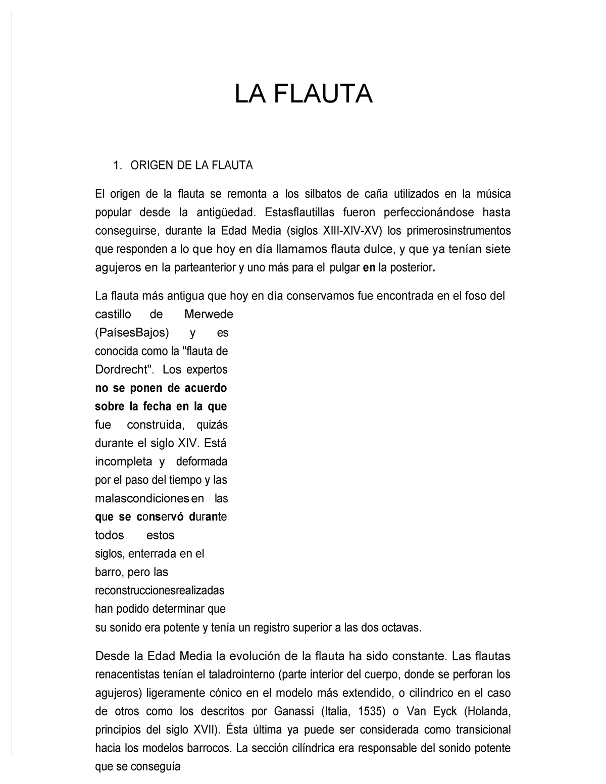 Pdf-la-flauta - LA FLAUTA 1. ORIGEN DE LA FLAUTA El origen de la flauta ...