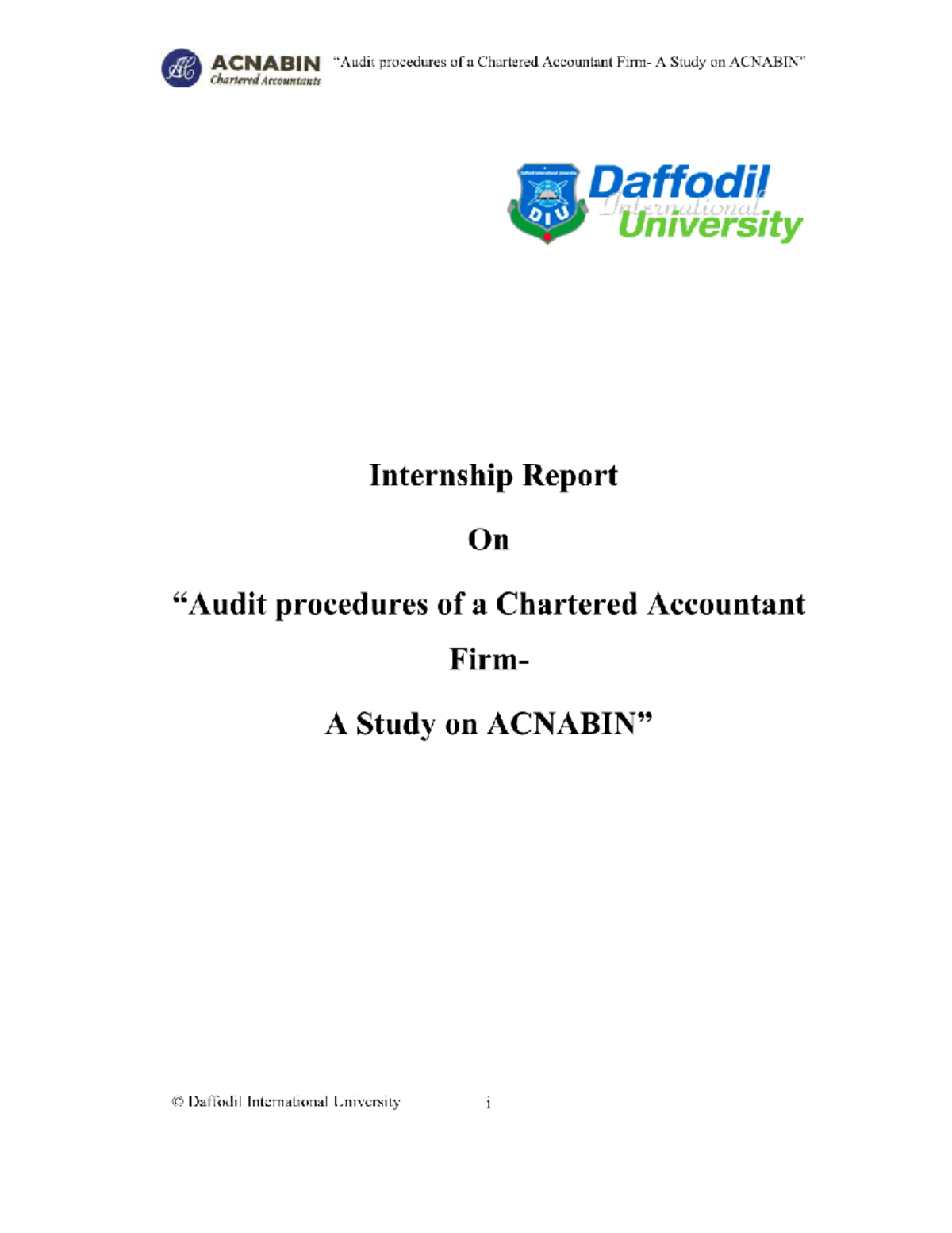 445083140 internship report under ca firm - Industrial Applications ...