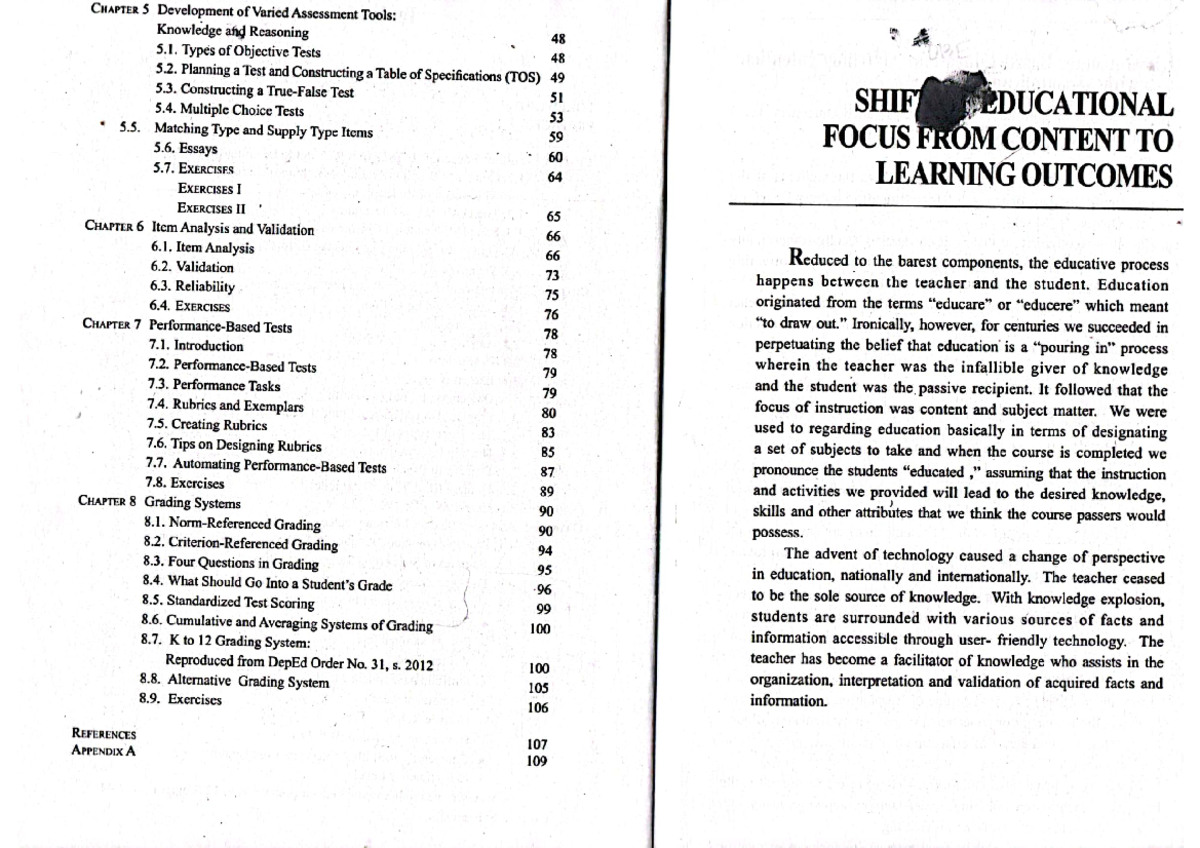Assessment of Learning 2 Chapter-1-4 - Profesional Education Course ...
