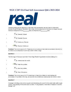 Decision Tree C207 - Passed first attempt. C207 task 2 - Decision Tree C Angela Harrison Western ...
