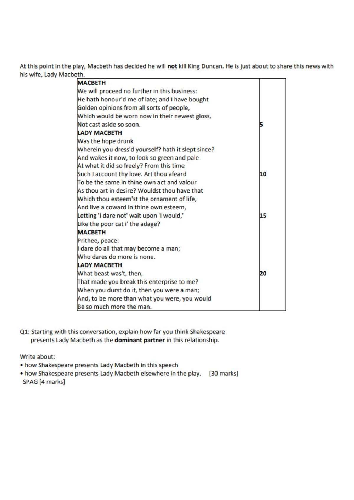 Literature Essay Questions to Plan - P00242 - Studocu