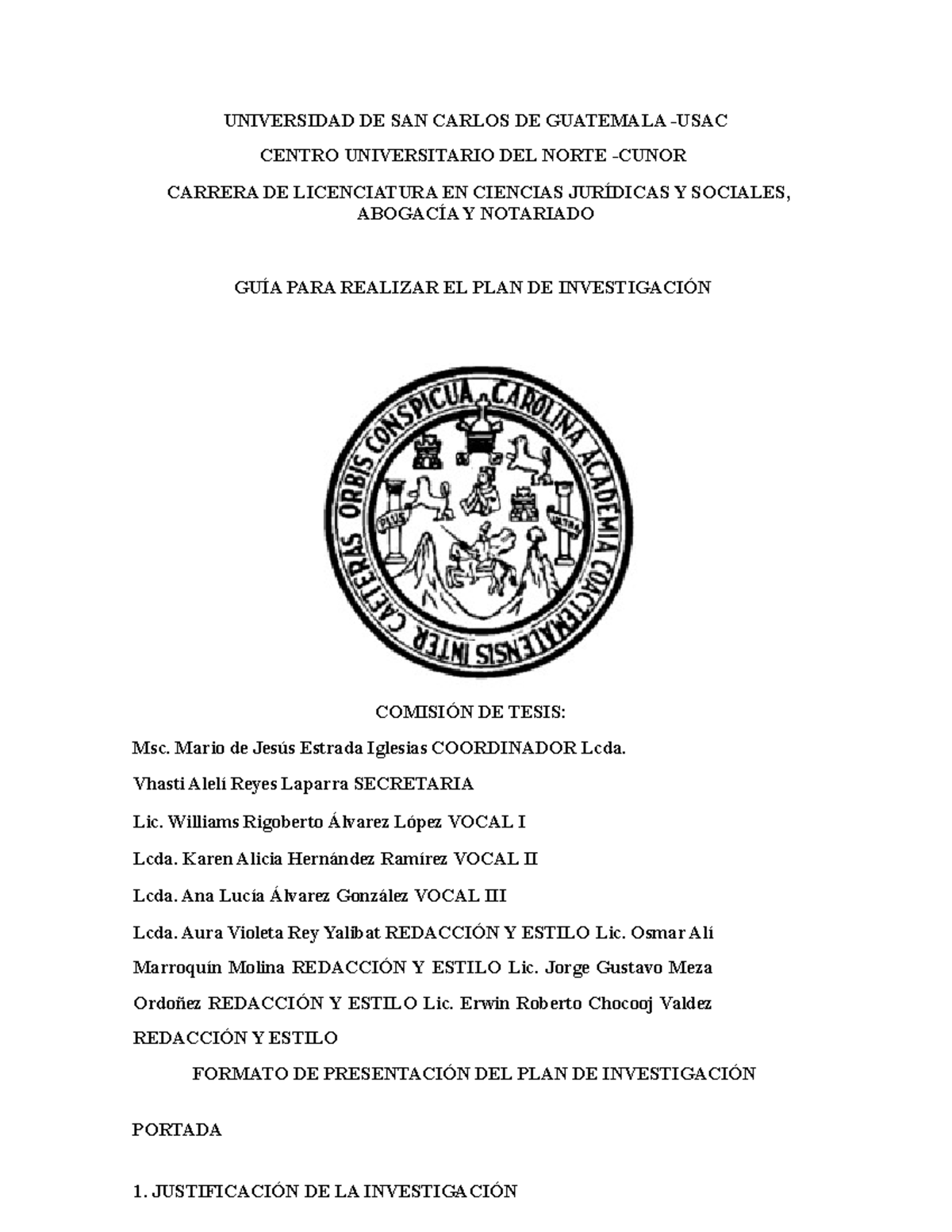 GU - PARA TESIS GUIA - UNIVERSIDAD DE SAN CARLOS DE GUATEMALA -USAC ...