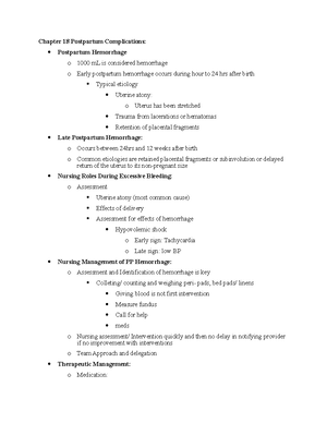 OB Exam 1 Outline - Outline for Exam 1 – N Reproductive A&P and ...