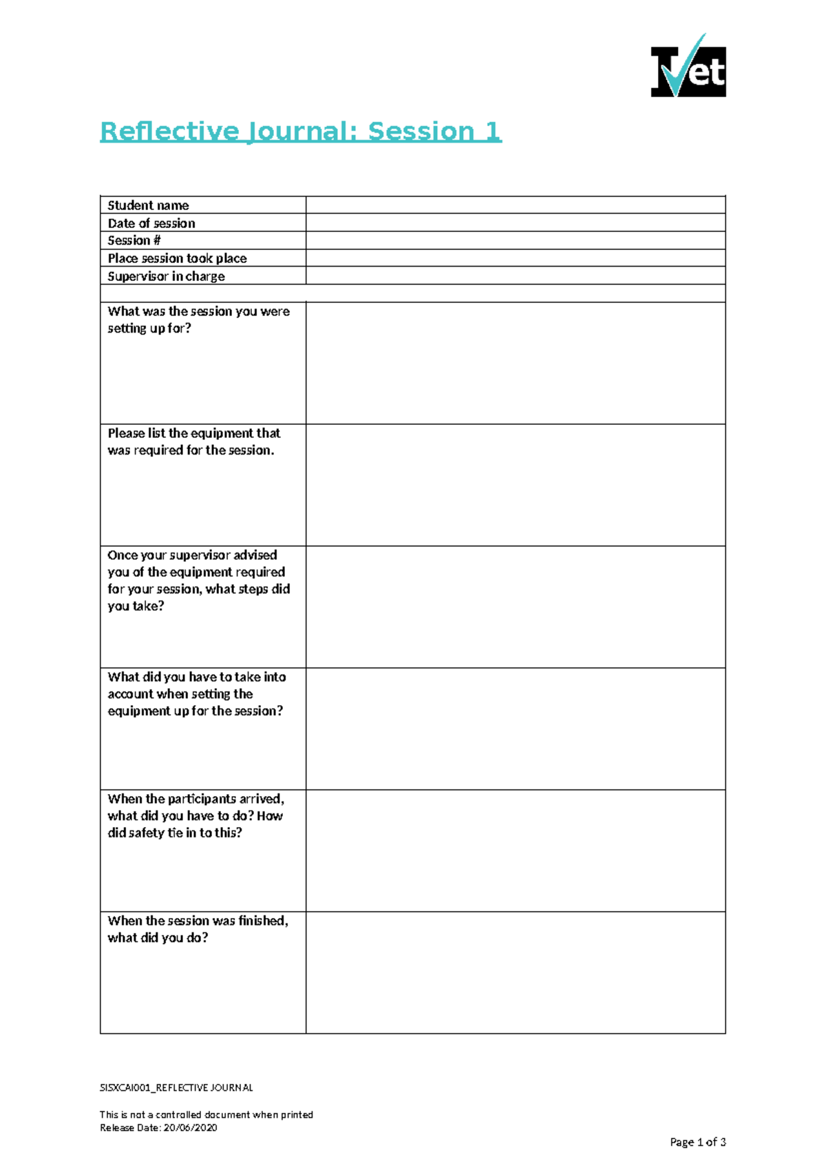 1613601594- Sisxca 1001 A2 Reflective Template - Reflective Journal ...