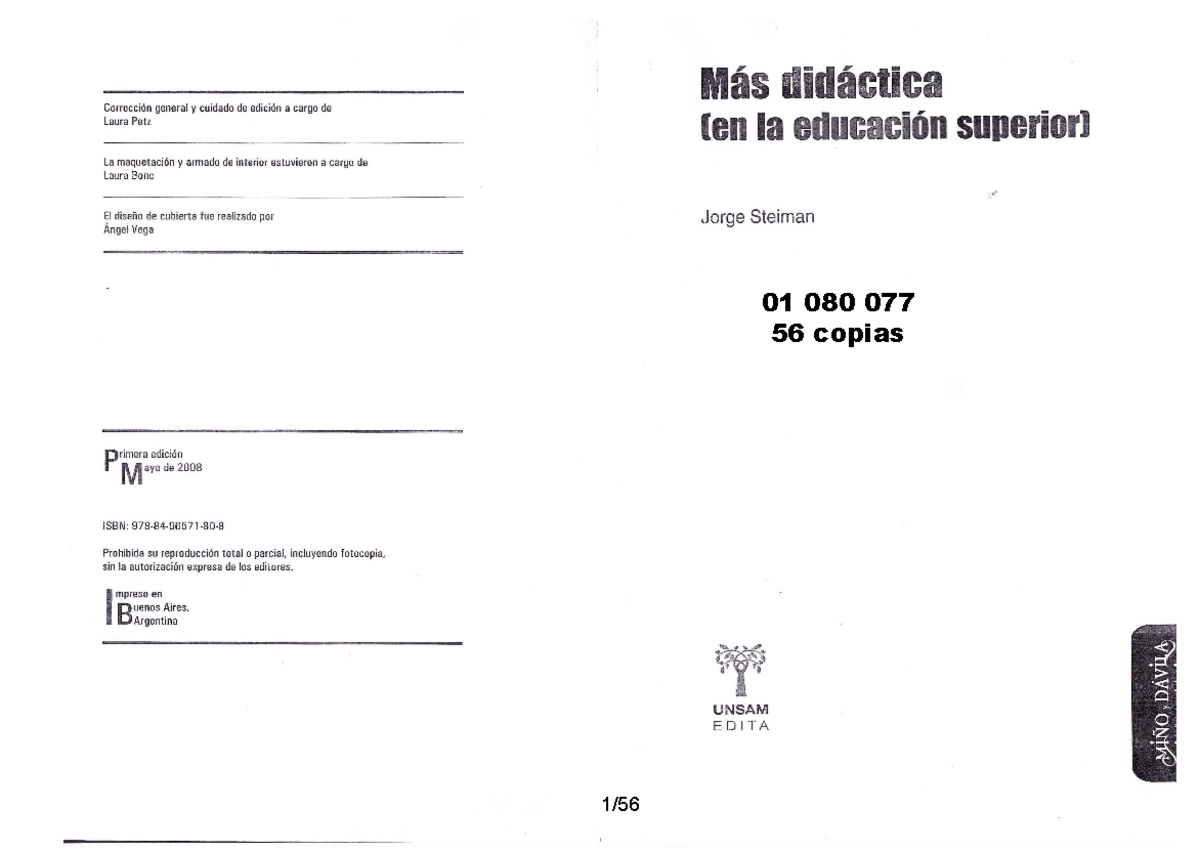 Steiman - CAP 2 - El método y los recursos didácticos - Correccion ...