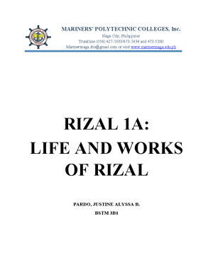 Family TREE - Bachelor of Science in Hospitality Management - PACIANO ...