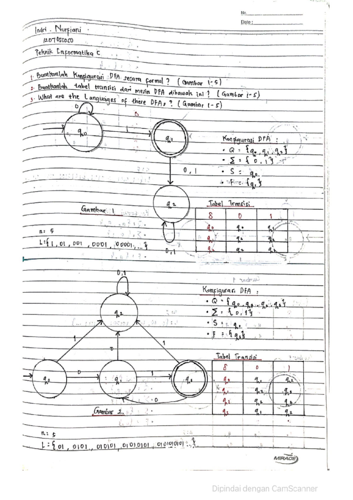 latihan soal 3 teori bahasa dan otomata - Teori Bahasa dan Otomata ...