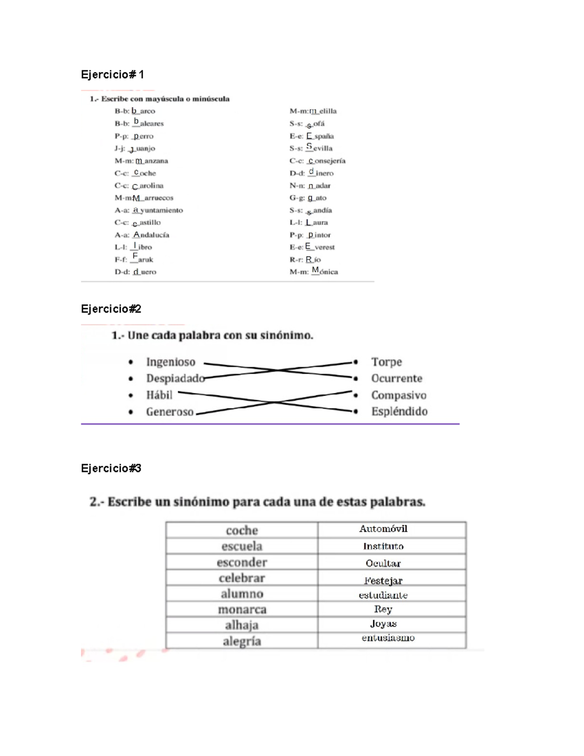 Uso de las máyusculas - Español, nivelatorio - Español - Ejercicio ...