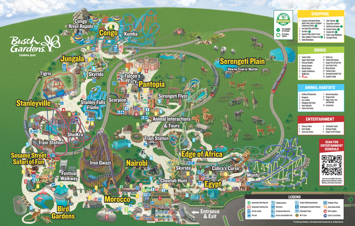 Busch Gardens Tampa Bay Map 2023 - PET6971 - Studocu