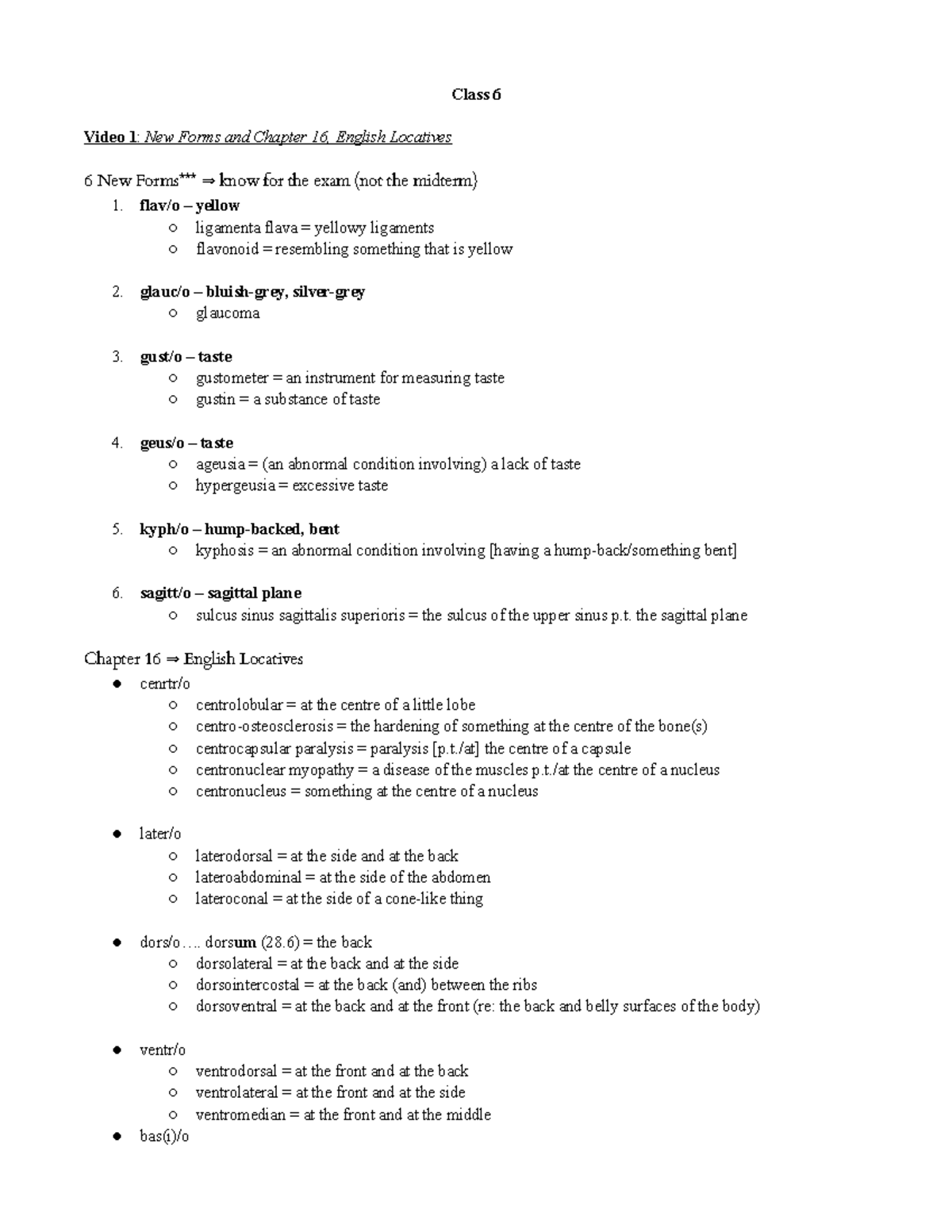 Class 6 Notes Class 6 Video 1 New Forms And Chapter 16 English Locatives 6 New Forms