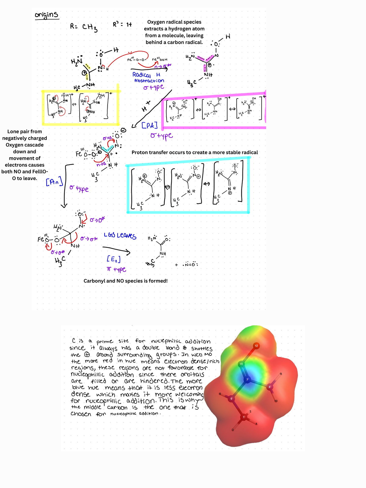 Unit 2 Origins - n/A - CHEM 332 - Oxygen radical species extracts a ...