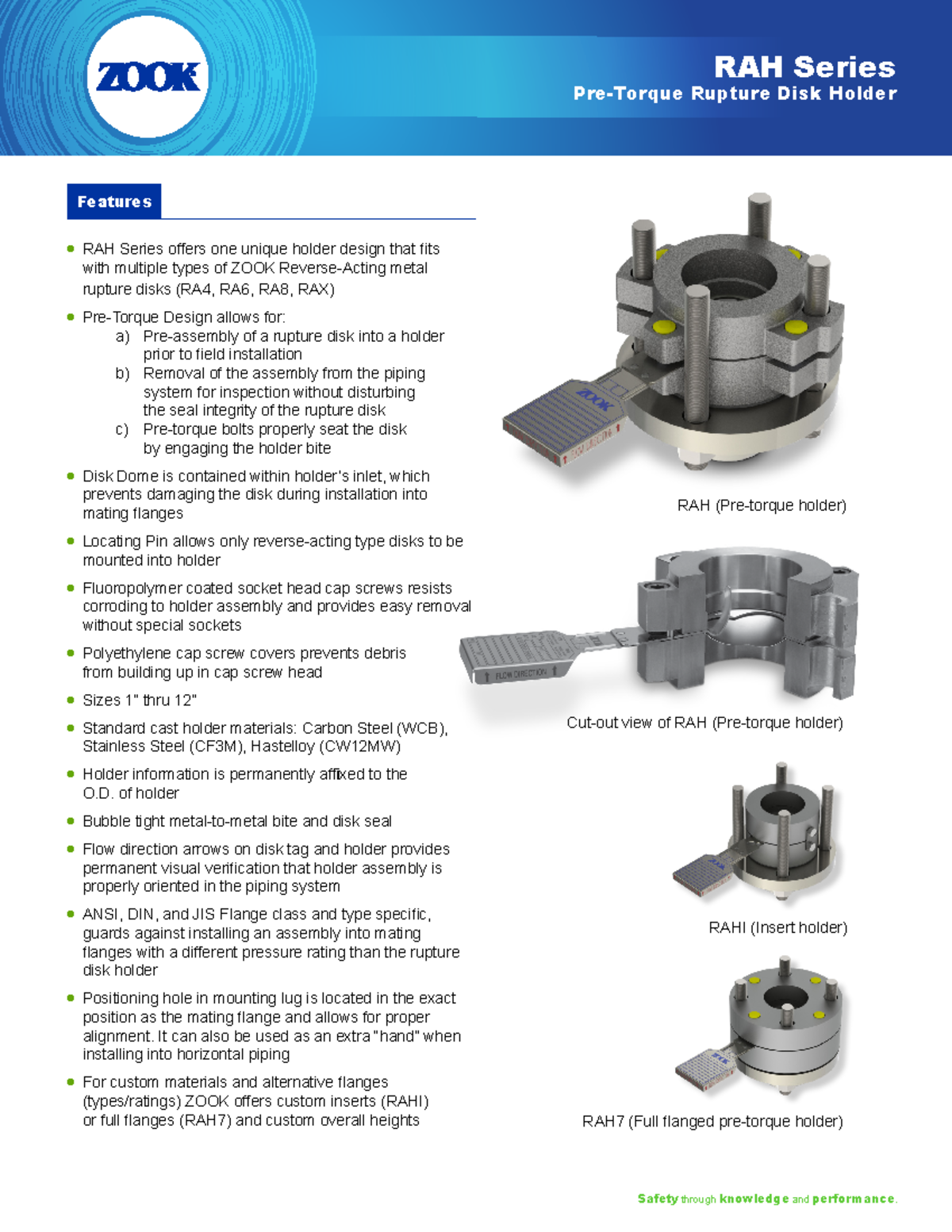 Datasheet RAH - n/a - RAH Series Pre-Torque Rupture Disk Holder Safety ...