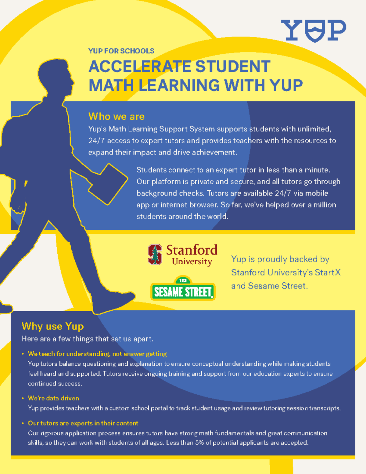 Yup Math Tutoring One Pager - Why use Yup Here are a few things that ...