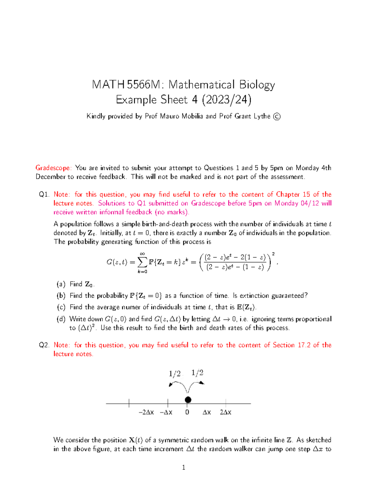 MATH5566M Examples 4 23-24 - MATH 5566M: Mathematical Biology Example ...