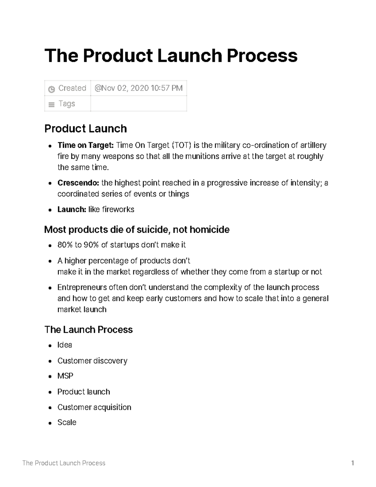 ENTR 413 (Ted Dacko): The Product Launch Process - The Product Launch ...