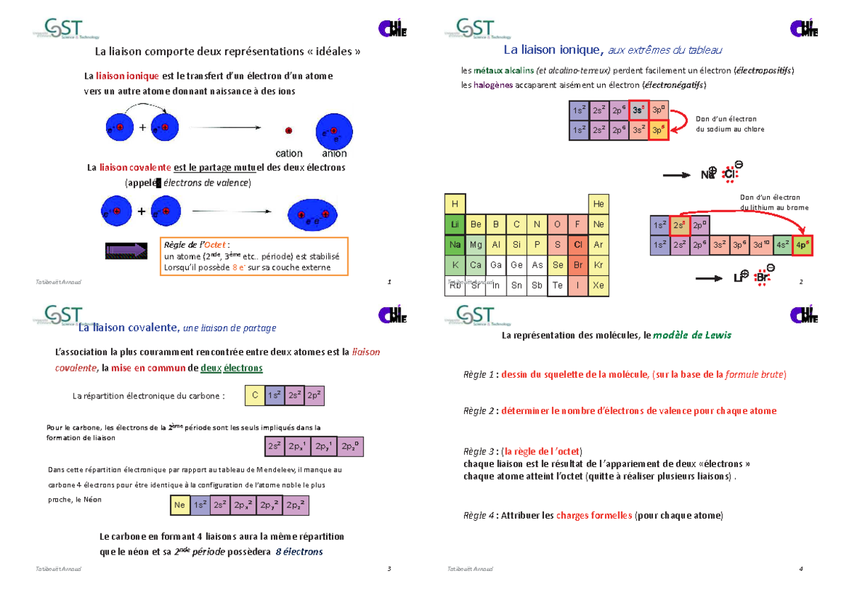 B-Structures Et Liaisons (cours 2 licence 1 2020 2021) - La liaison ...