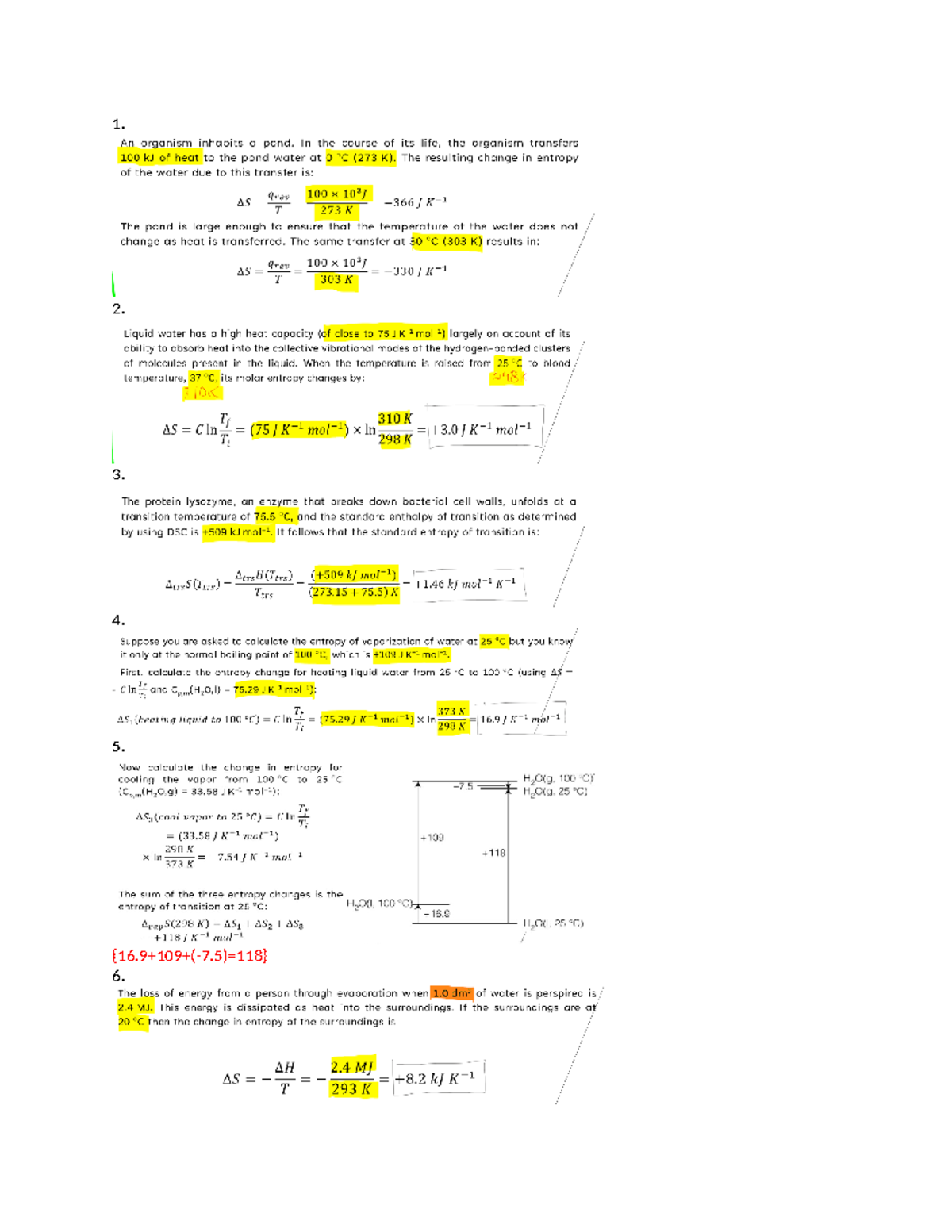 Pchem Exam 2 - unit Exam II - 1. An organism inhabits a pond. In the ...