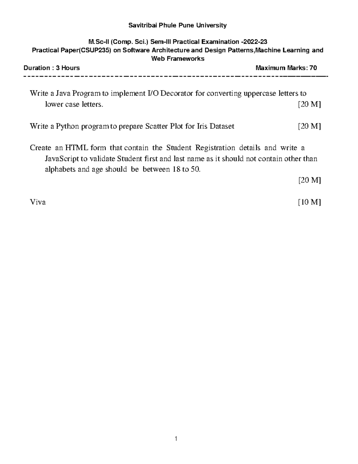 MSc(CS) Sem - III Practical Slips-1 231019 100155 - M-II (Comp. Sci.) Sem-III Practical ...