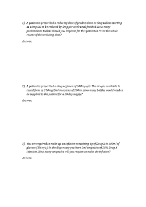 4. CD Schedules table - all the requirements for CDs pha221 - Schedule ...