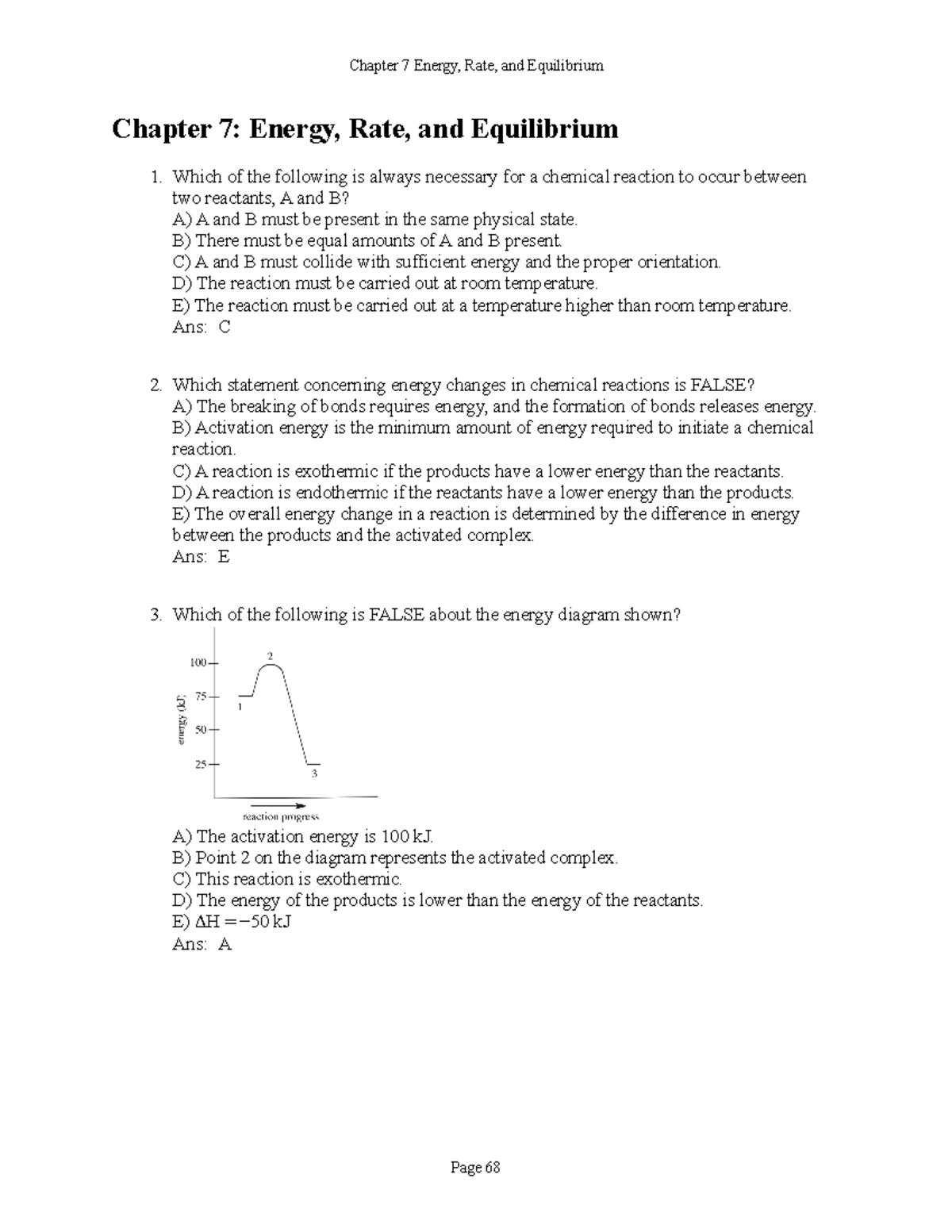 7 2011, questions and answers - Chapter 7: Energy, Rate, and ...