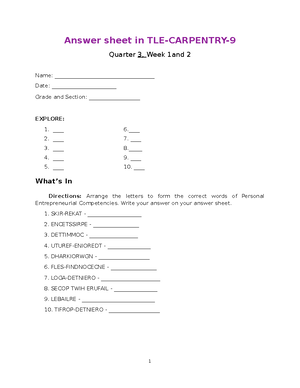 Lesson 2 OH&S Procedures - LESSON 2: Occupational Health and Safety ...