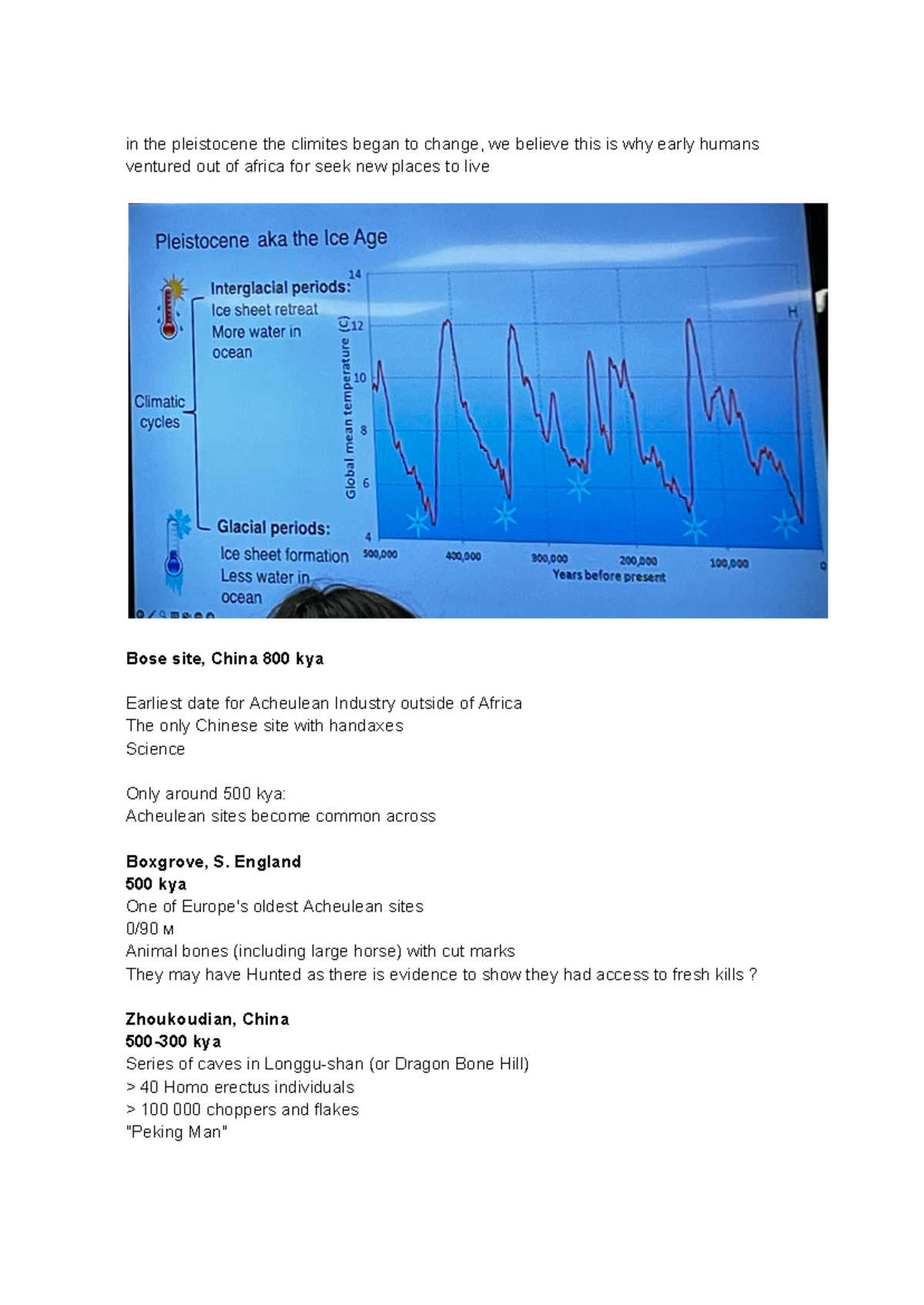 Foragers and farmers of anth-2121 - in the pleistocene the climites ...
