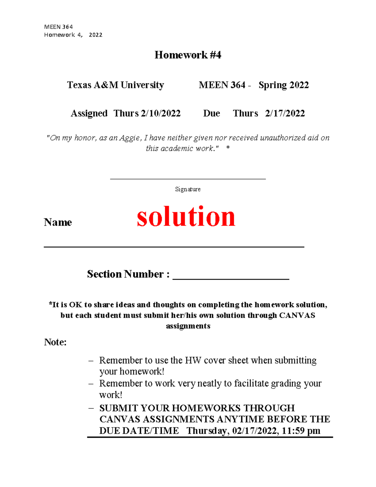 HWS4 Spring 2022 Linearization Solution Solution bbb - Homework 4, 2022 Homework # Texas - Studocu
