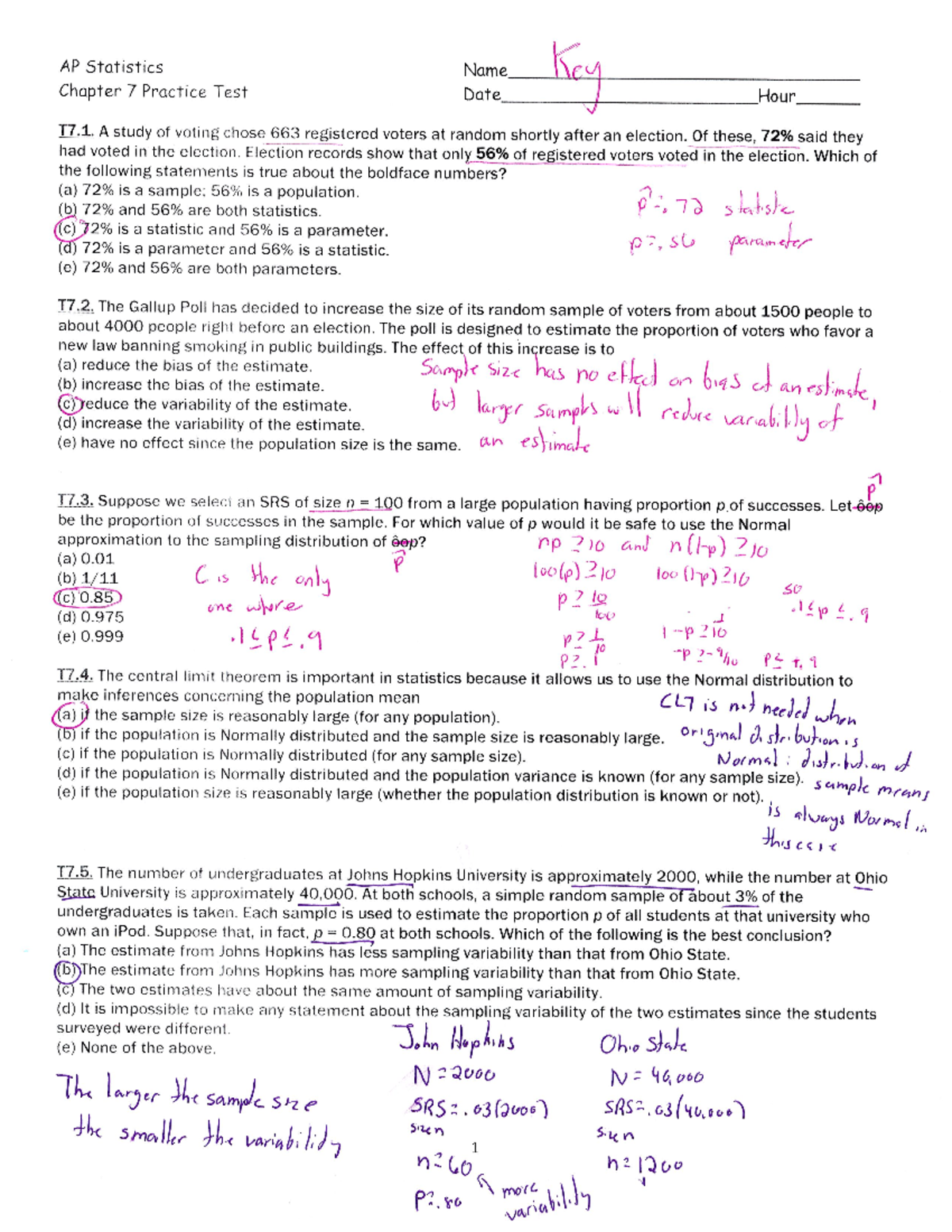 KEY - Practice Test - Lecture - Businese Finance - Studocu