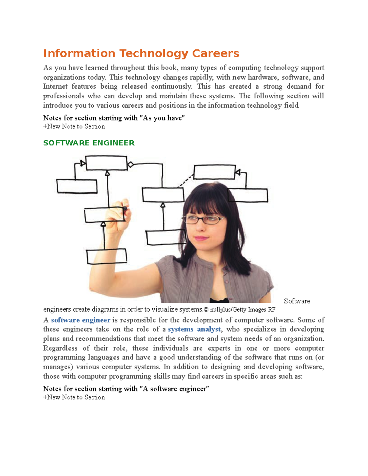 Chapter 69-Information Technology Careers - Information Technology Careers As you have learned ...