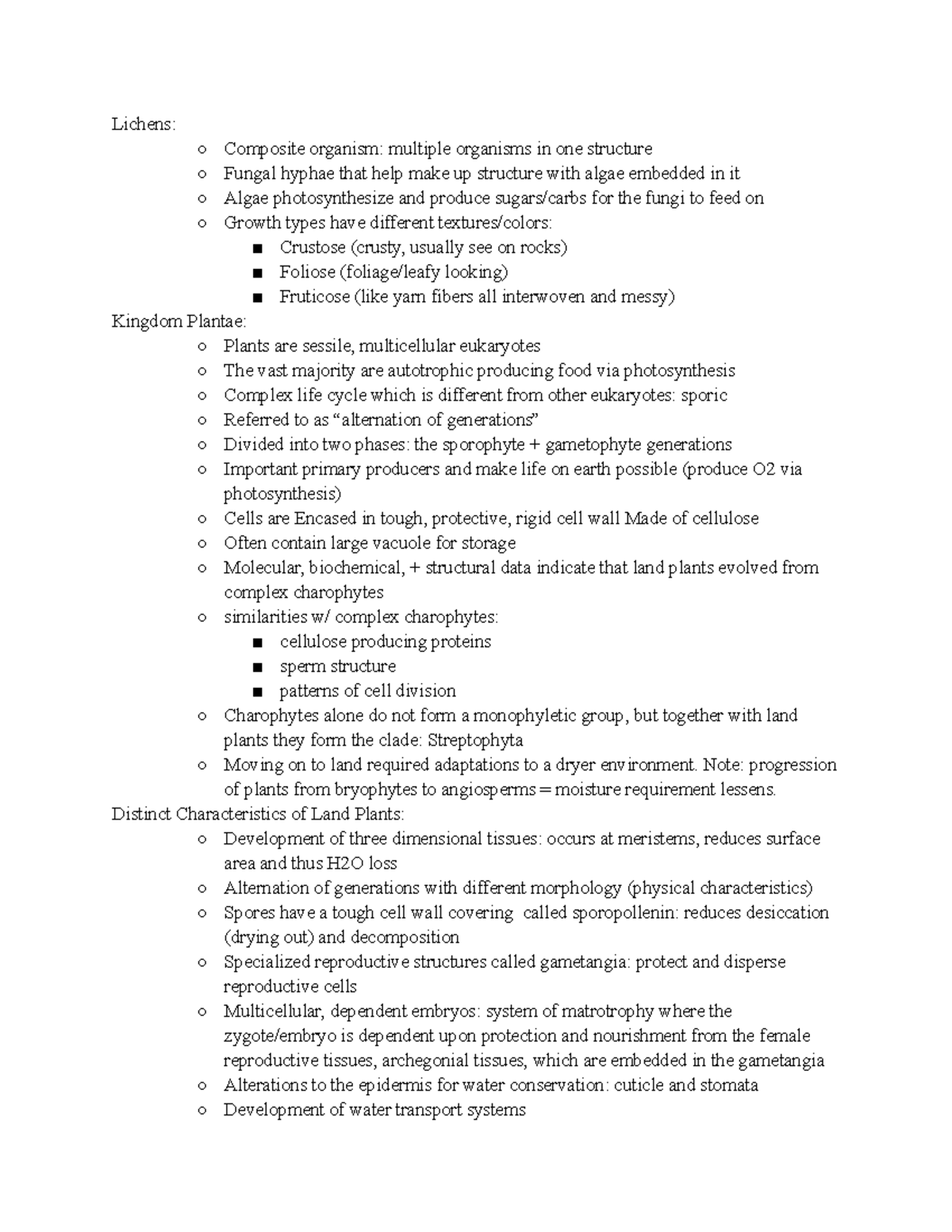 Bio 1802 Full Course Pt 4 - Lichens: Composite organism: multiple ...
