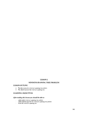 Unit Three Lesson One Introduction to Operations Research and Linear Programming - for Managers ...