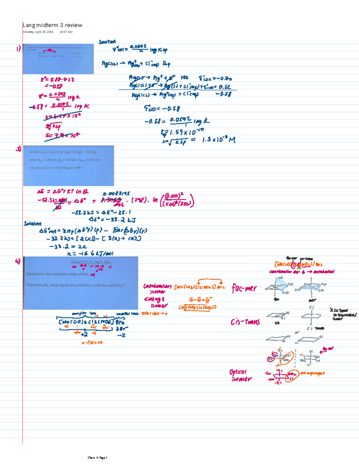 Lang midterm 3 review - 01:160:162 - Lang midterm 3 review Monday ...