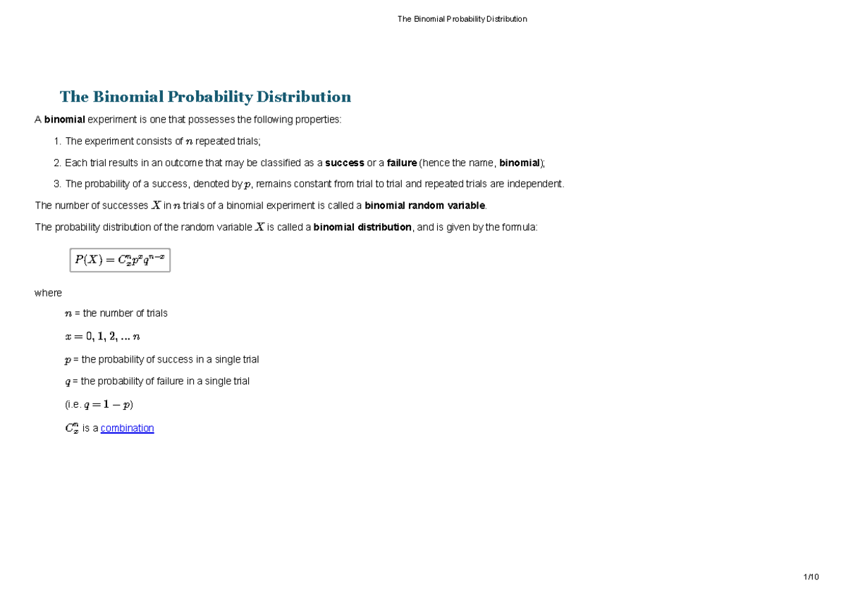 M-2 - Module 2 examples - 12. The Binomial Probability Distribution A ...