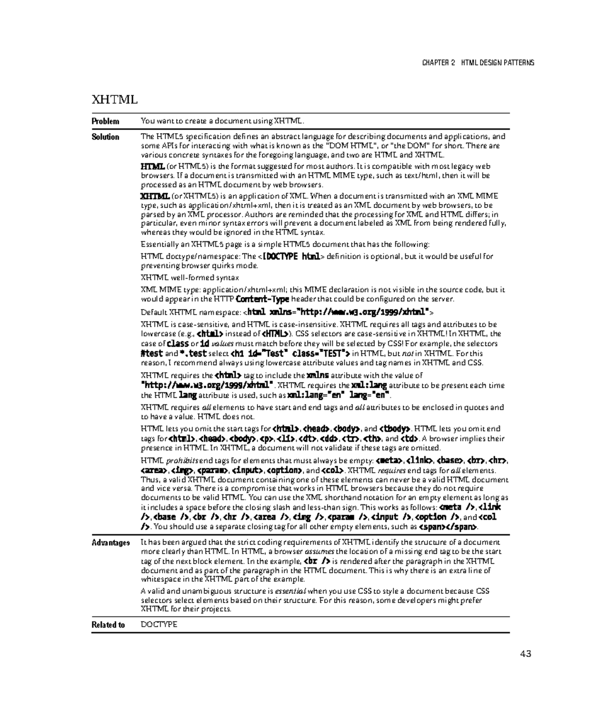 Web Development Xhtml Problem You Want To Create A Document Using