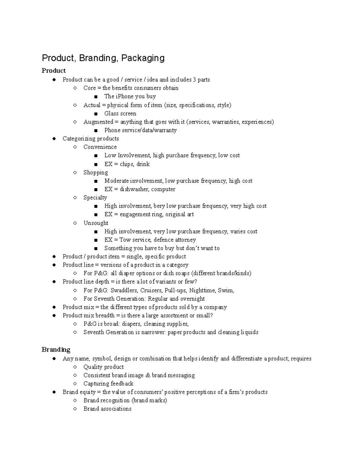 Module 13 - Product, Branding, Packaging - Product, Branding, Packaging ...