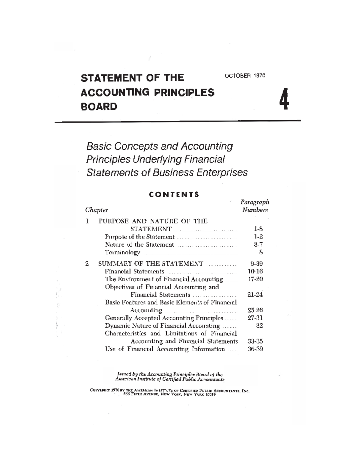 Basic concepts and accounting principles underlying financial sta ...